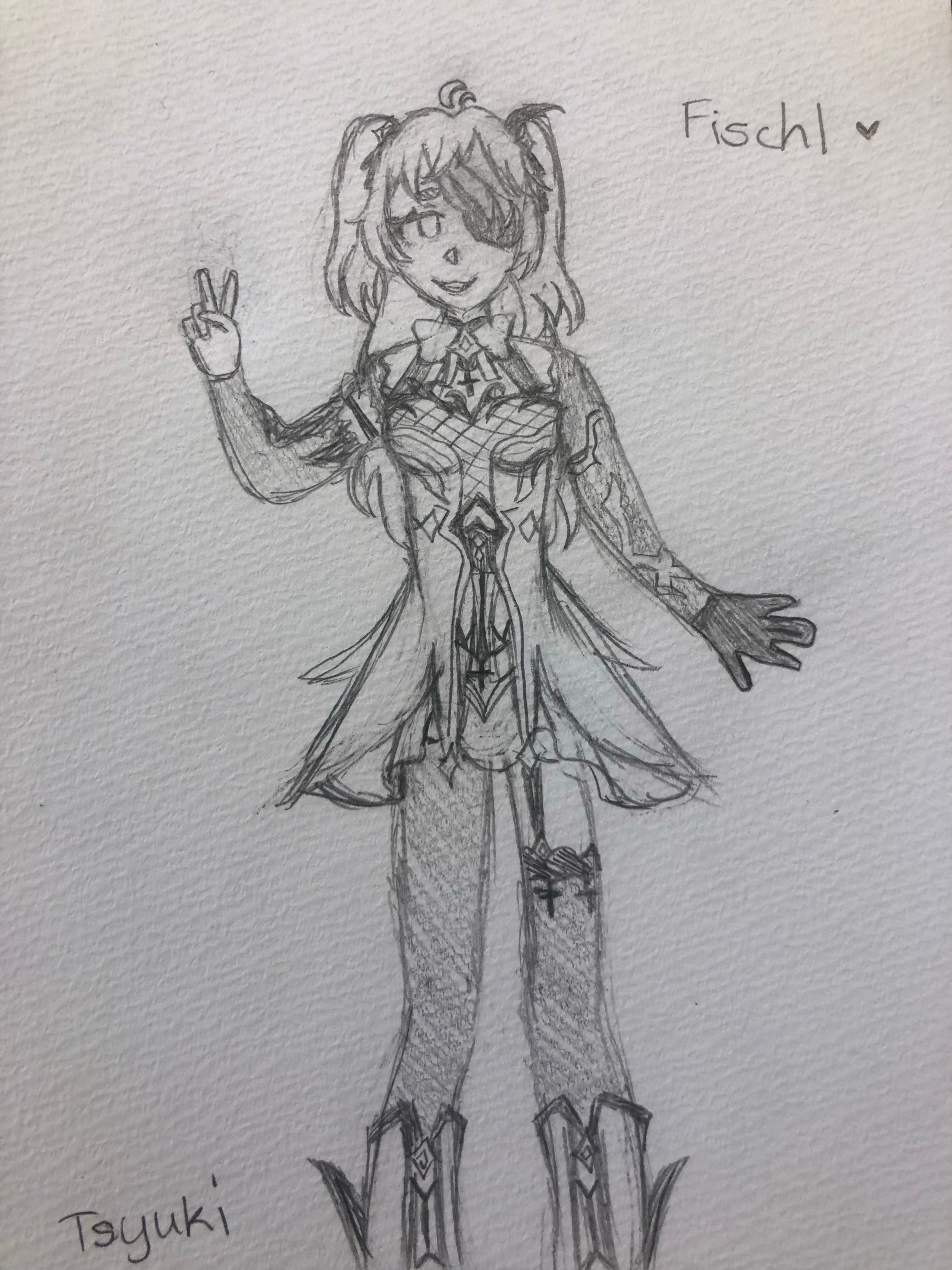 Fischl drawing 🫶🫶 Genshin Impact | HoYoLAB