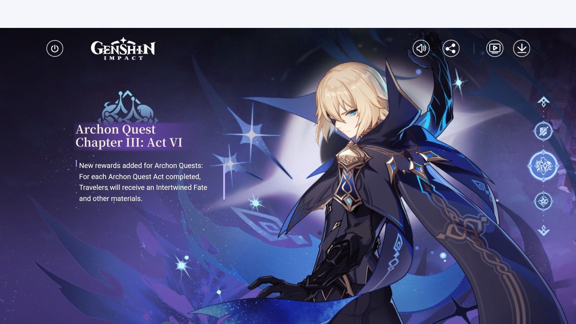 For each archon quest completed, an intertwined fate and other ...