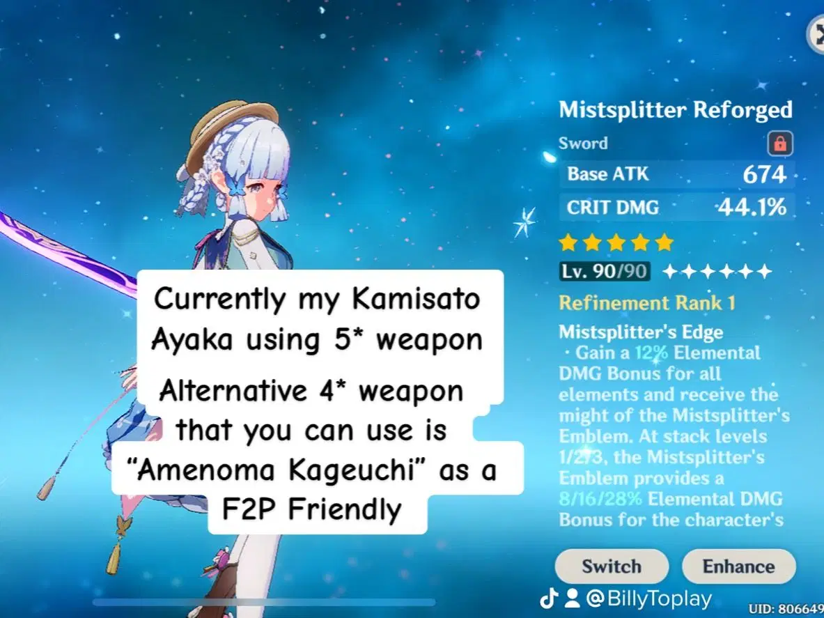 This is my Kamisato Ayaka build Genshin Impact | HoYoLAB