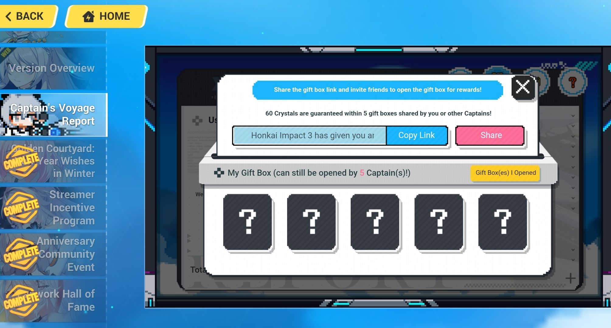 Honkai giftbox link ! Honkai Impact 3rd | HoYoLAB
