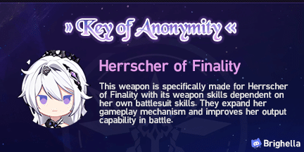 [Version Kiana beta] Key of Anonymity || Weapon Guide Honkai Impact 3rd ...