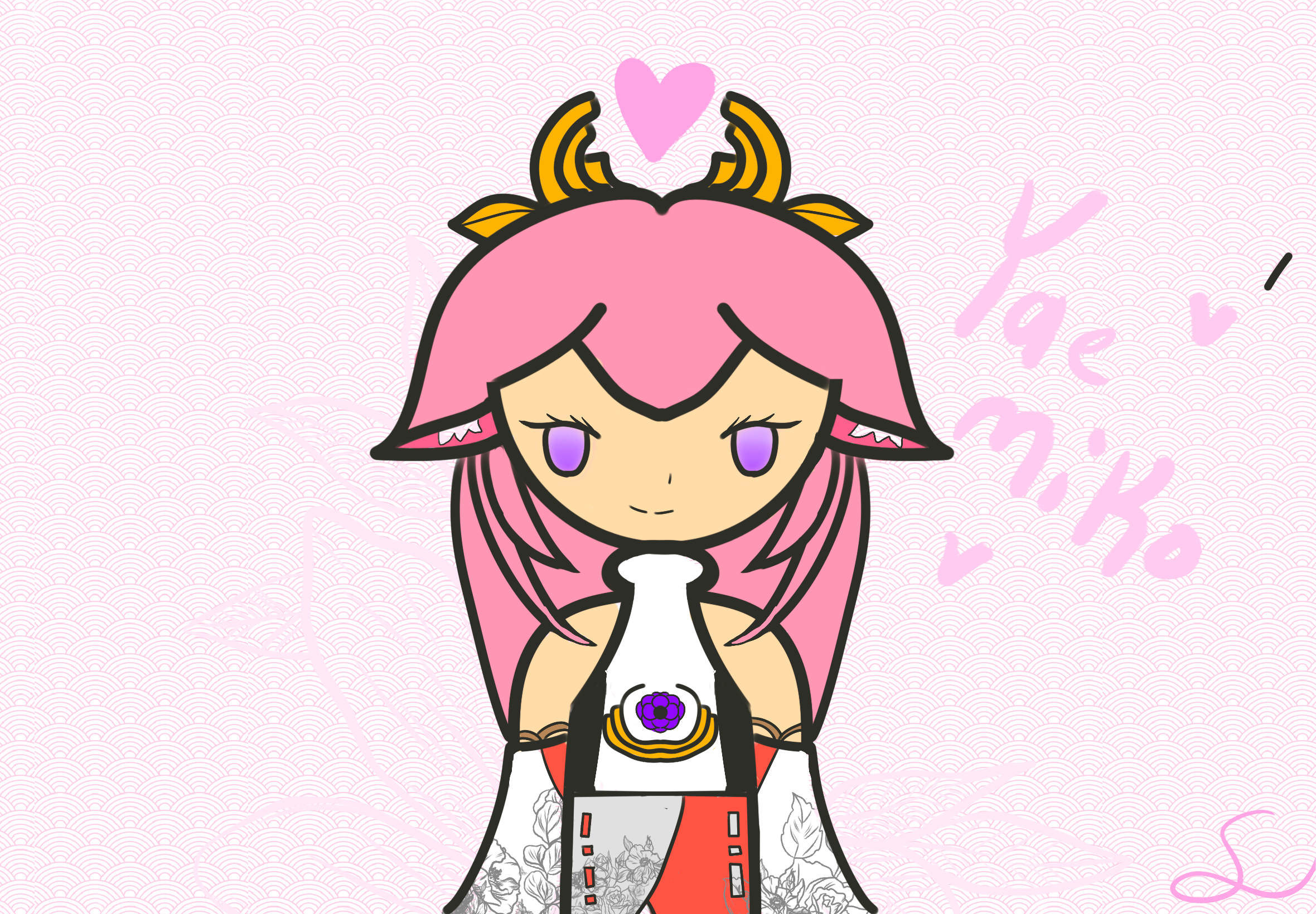 Yea miko fan art Genshin Impact | HoYoLAB