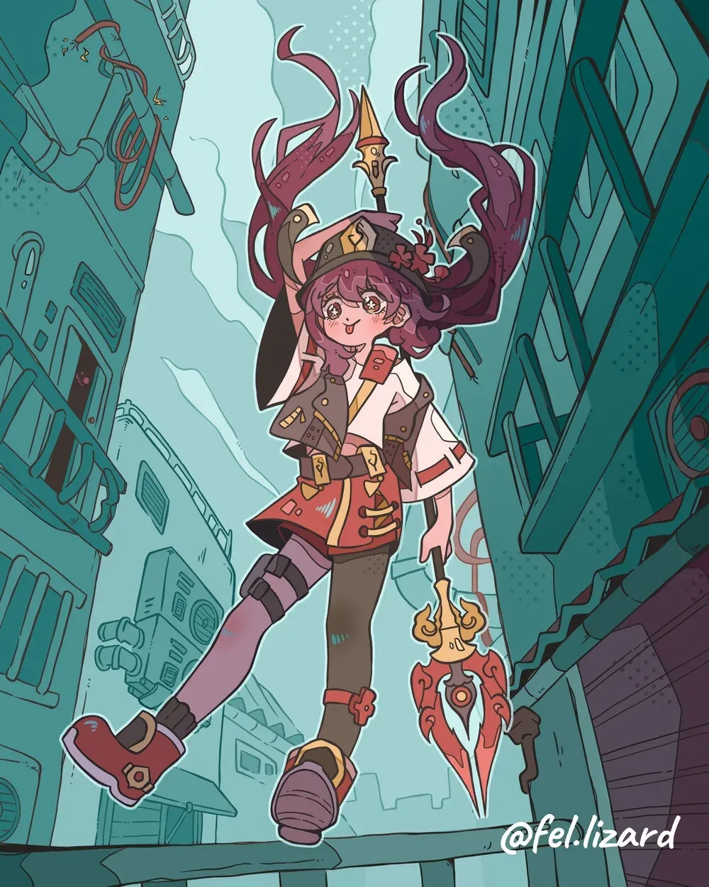 Hu tao modern monster hunter style :D Genshin Impact | HoYoLAB