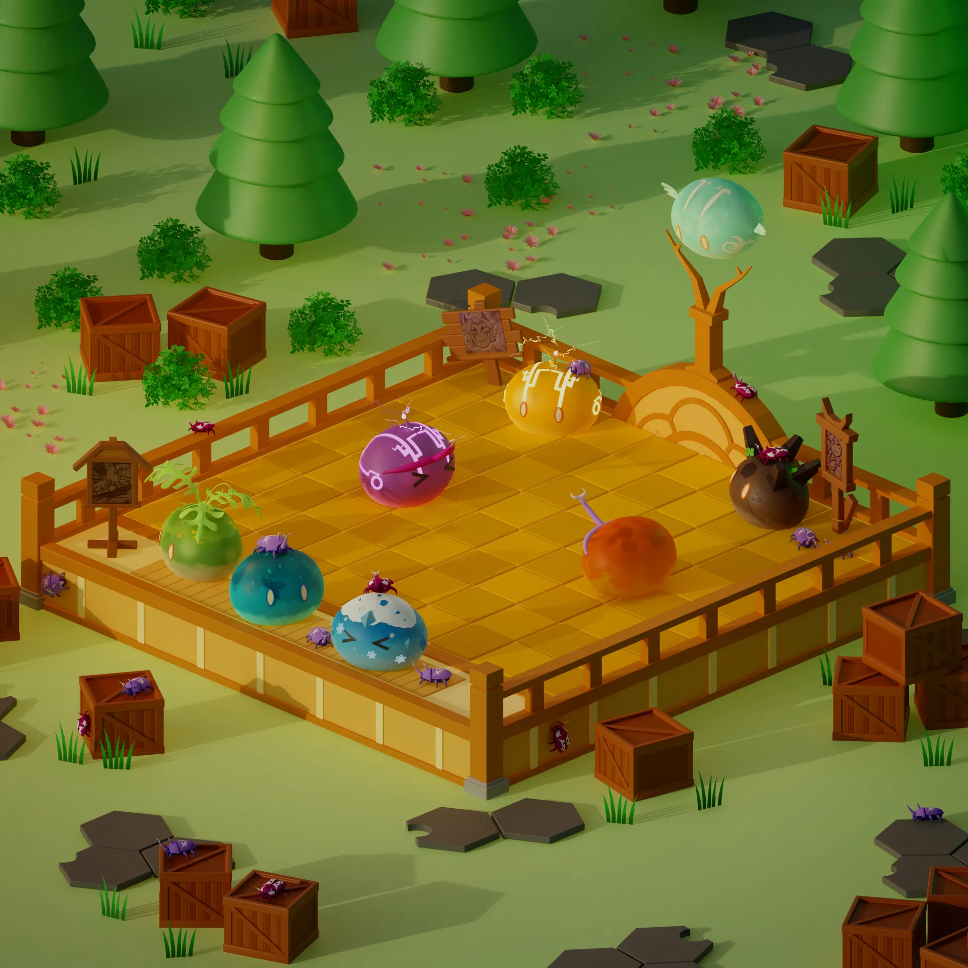 Slime Adventures: "Beetle-Slime Battle!" Genshin Impact | HoYoLAB