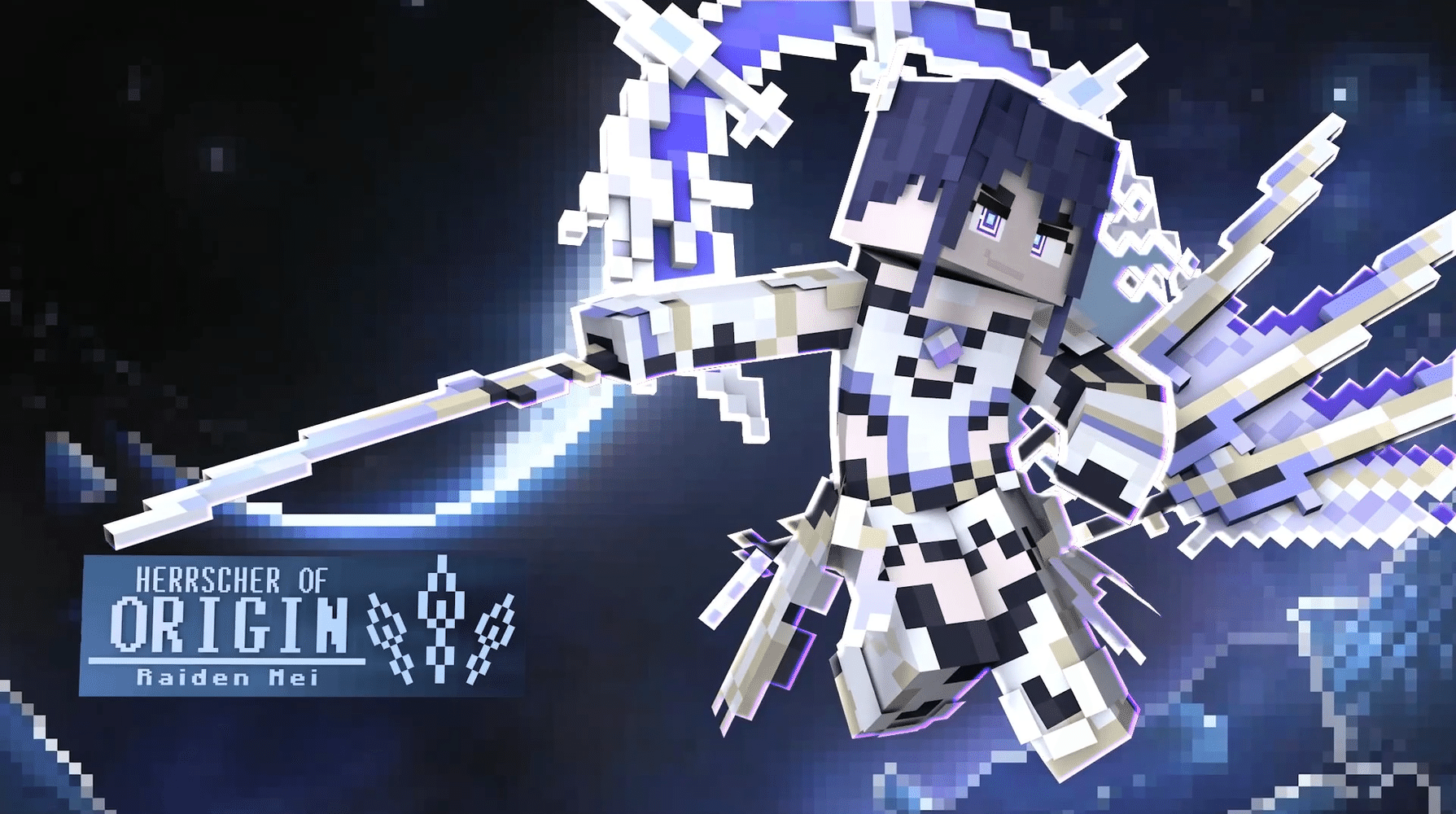 Kiana & Mei In Minecraft Style Honkai Impact 3rd | HoYoLAB