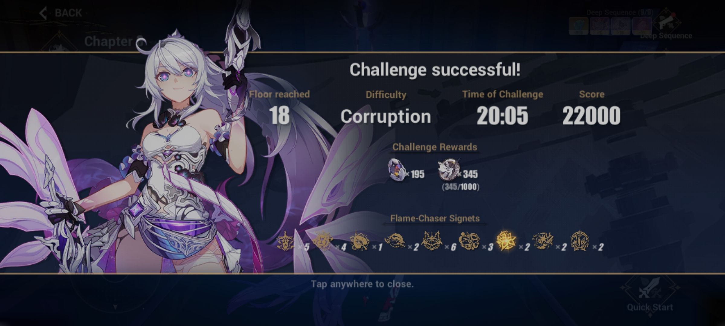 kiana Herrscher of Finality Elysian Relam Corruption clear Honkai ...