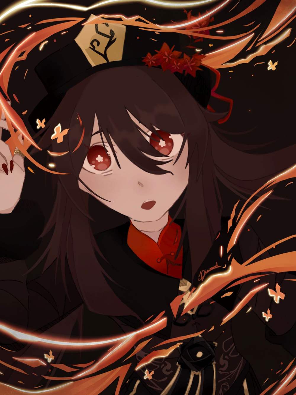 Hu Tao Drawing 🔥🎇 Genshin Impact | HoYoLAB