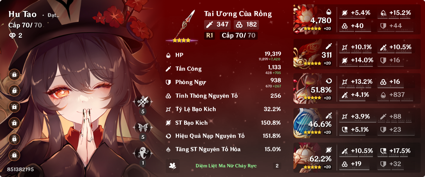 Build hutao Genshin Impact | HoYoLAB