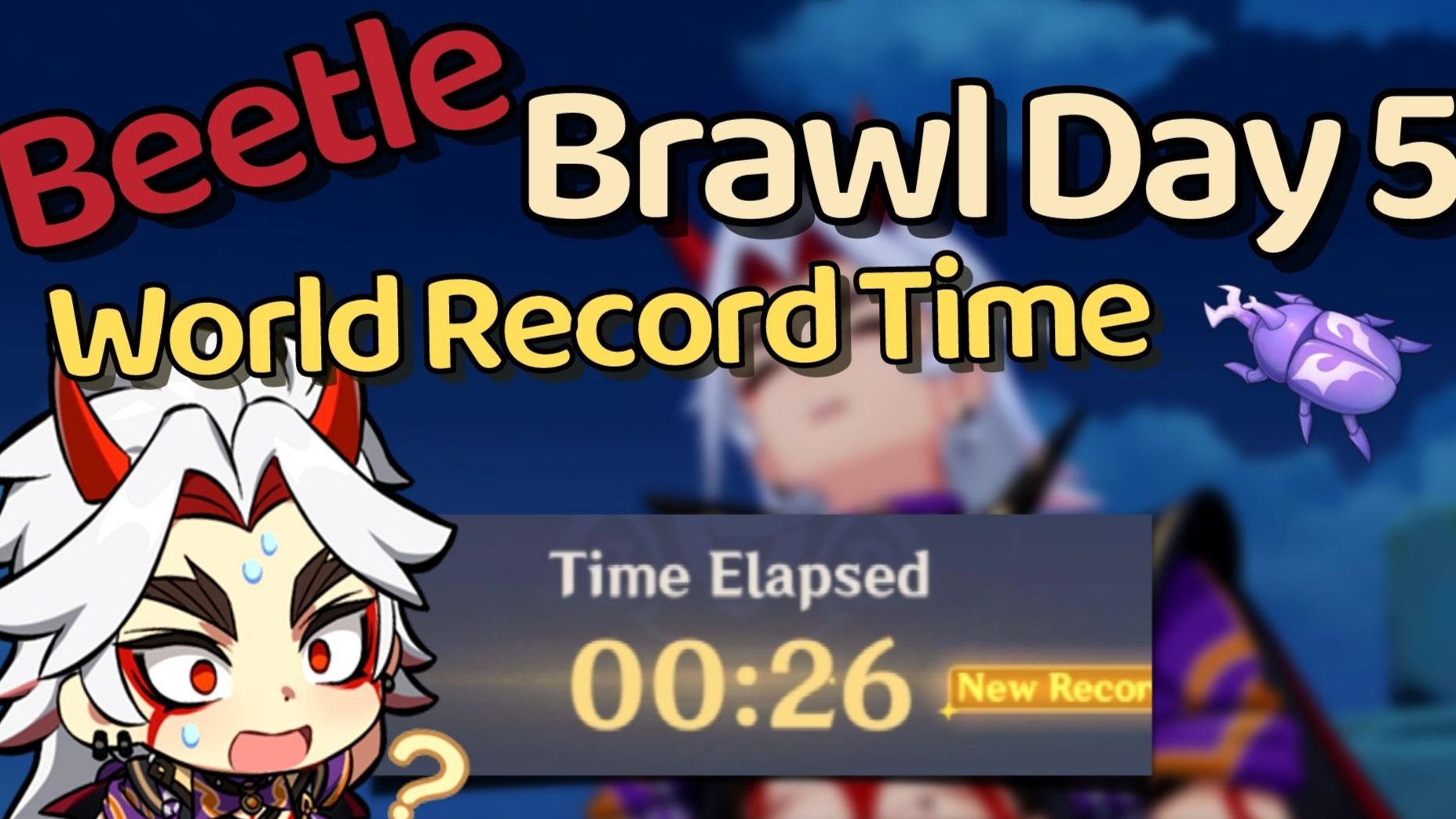 Beetle King Champion! NO DAMAGE SPEED RUN Beetle Brawl Event Day 5. Genshin Impact Genshin ...