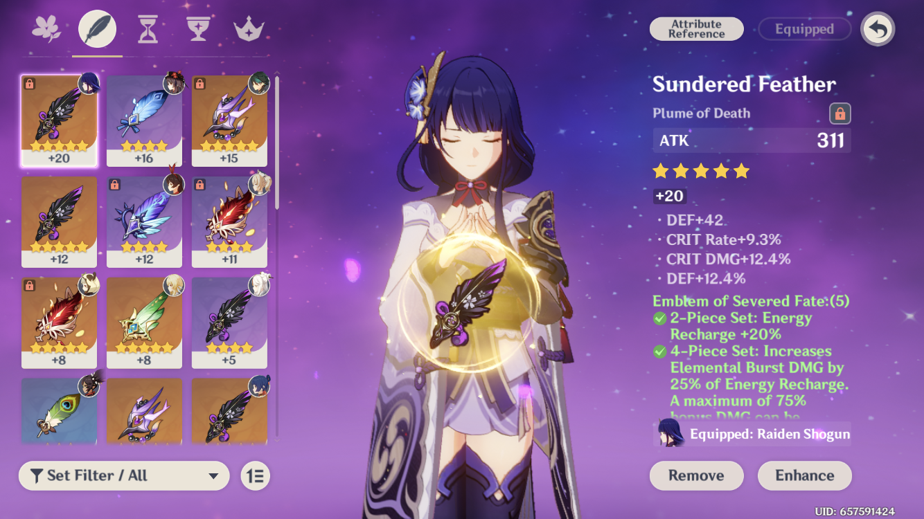 Raiden Artifact Genshin Impact | HoYoLAB