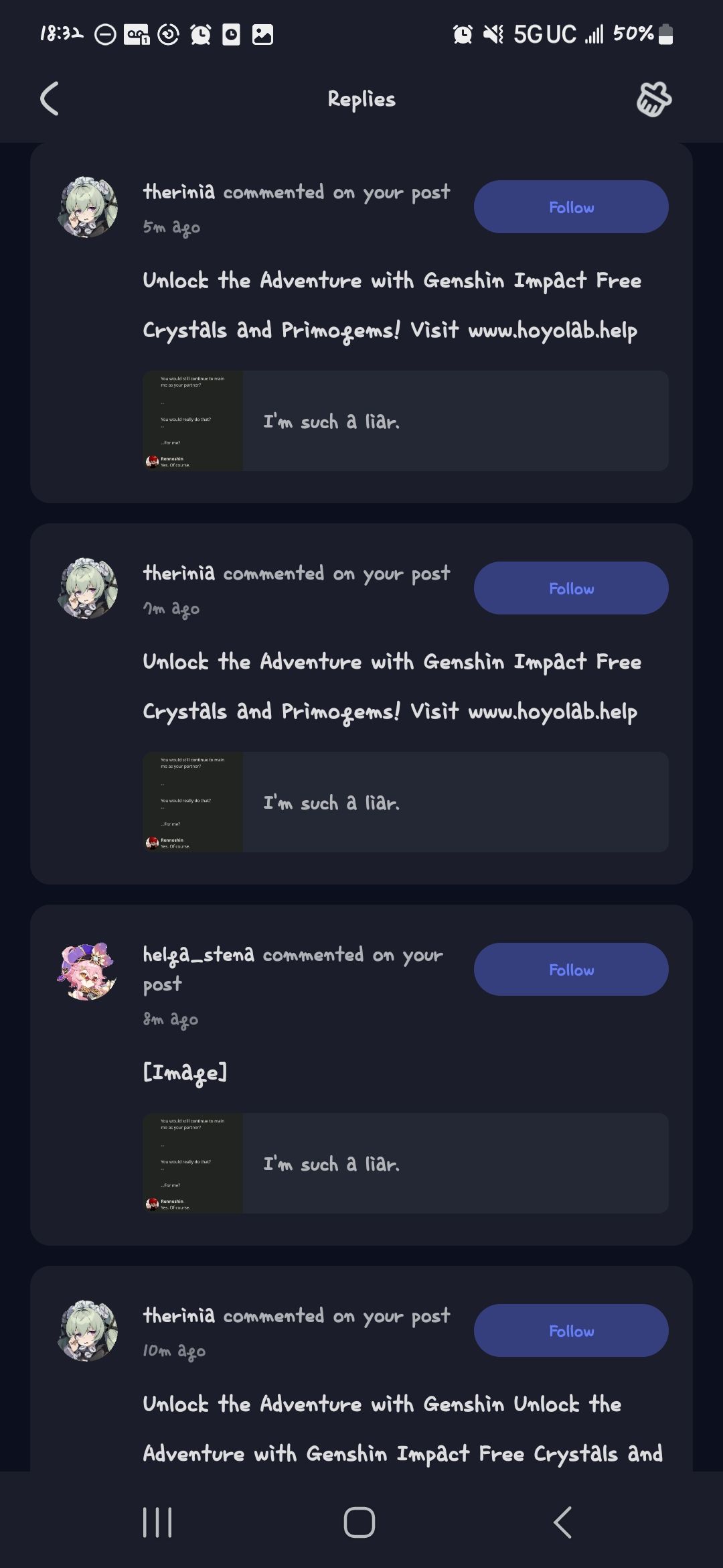 haha bots are so funny | HoYoLAB