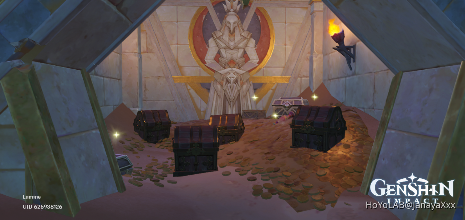 The treasure behind the sealed door beneath the Tanit Tribe 💎 Genshin ...