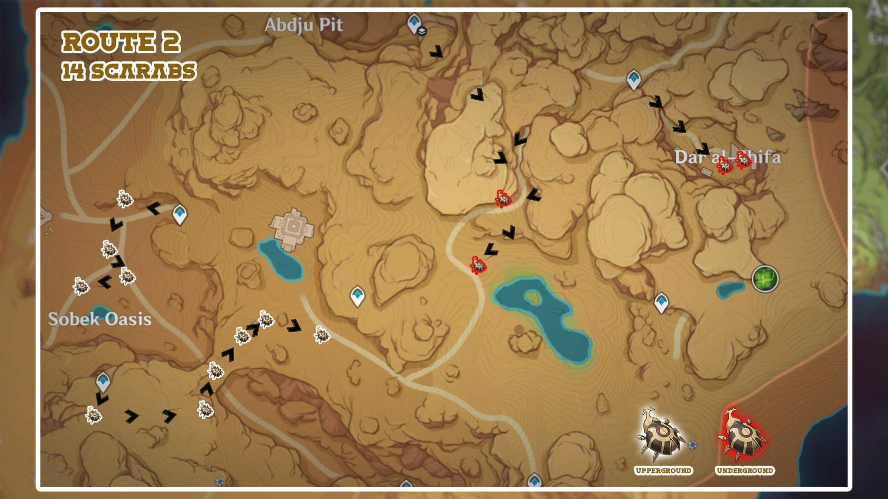 [Guide and Walkthrough] Scarab Farming Route | Sumeru Desert ...