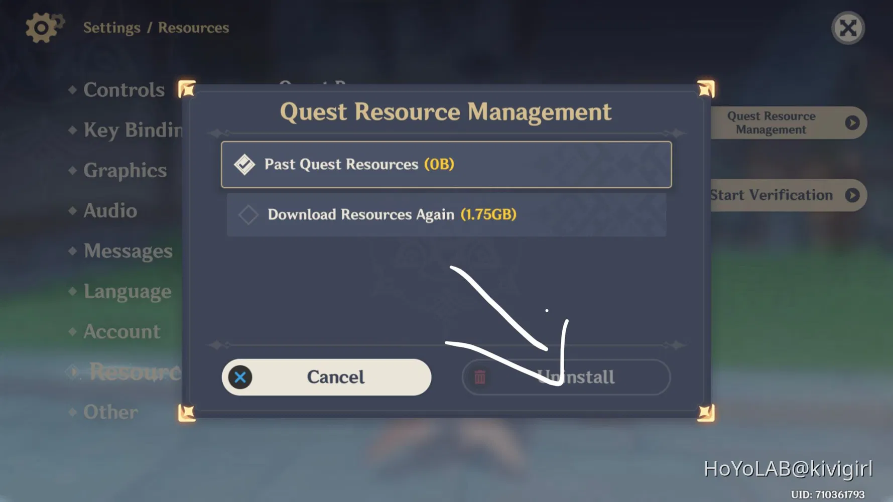 How to uninstall previous Genshin quest data Genshin Impact | HoYoLAB