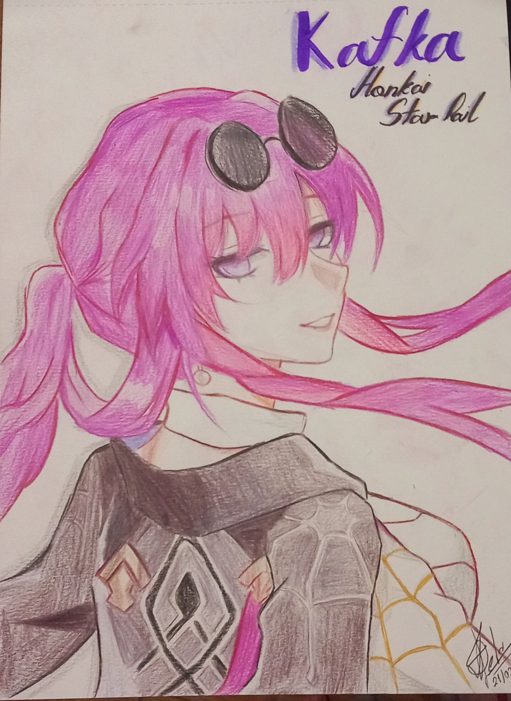 Kafka's drawing (made by hello) Honkai: Star Rail | HoYoLAB