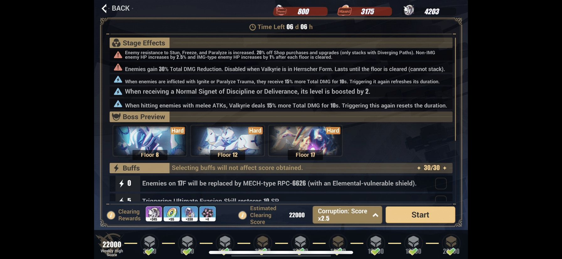 Elysian Realm: Herrscher of Finality Corruption x2.50 Clear (02/22/2023) Honkai Impact 3rd | HoYoLAB