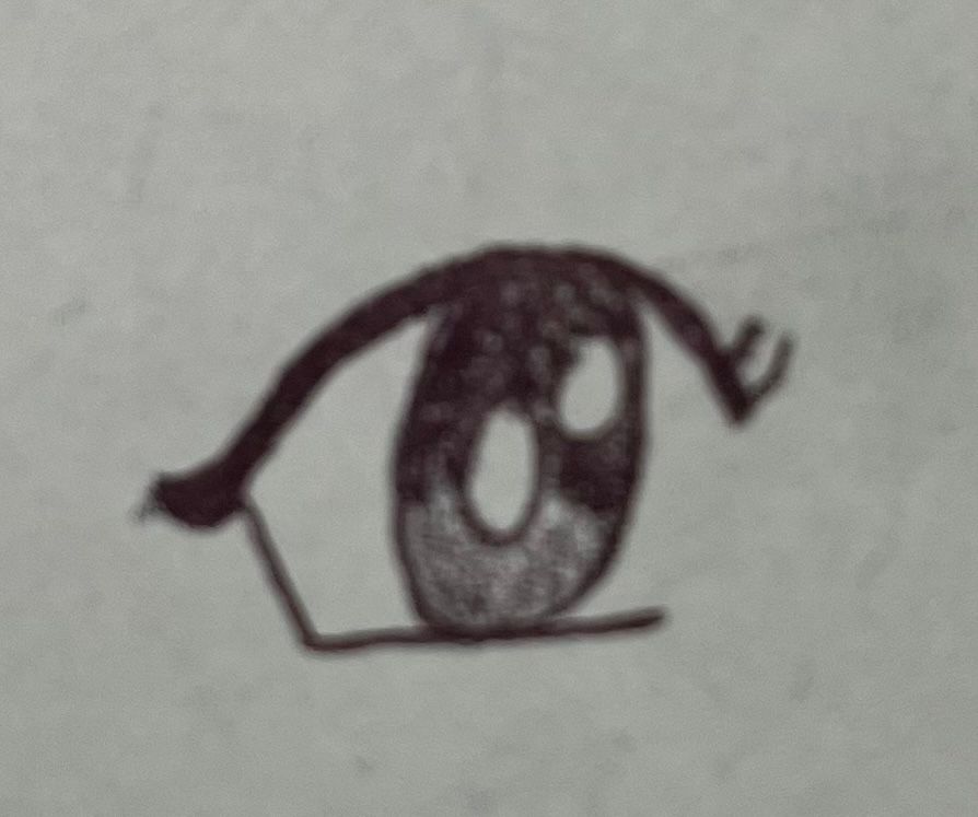 Random anime eye I drew during class