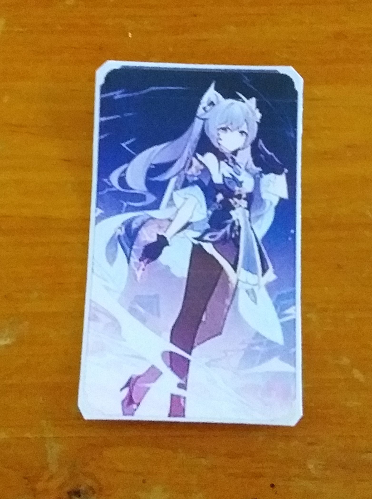 Made myself a Keqing TCG card Genshin Impact | HoYoLAB