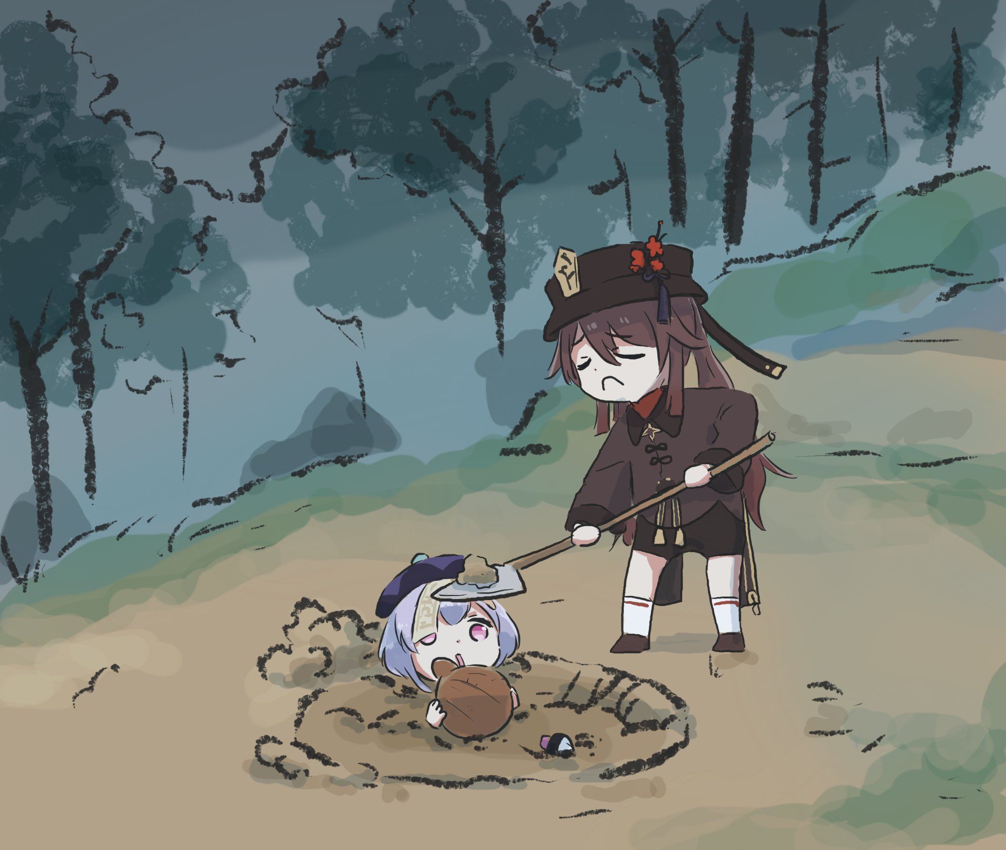 Some hutao and qiqi memes Genshin Impact | HoYoLAB