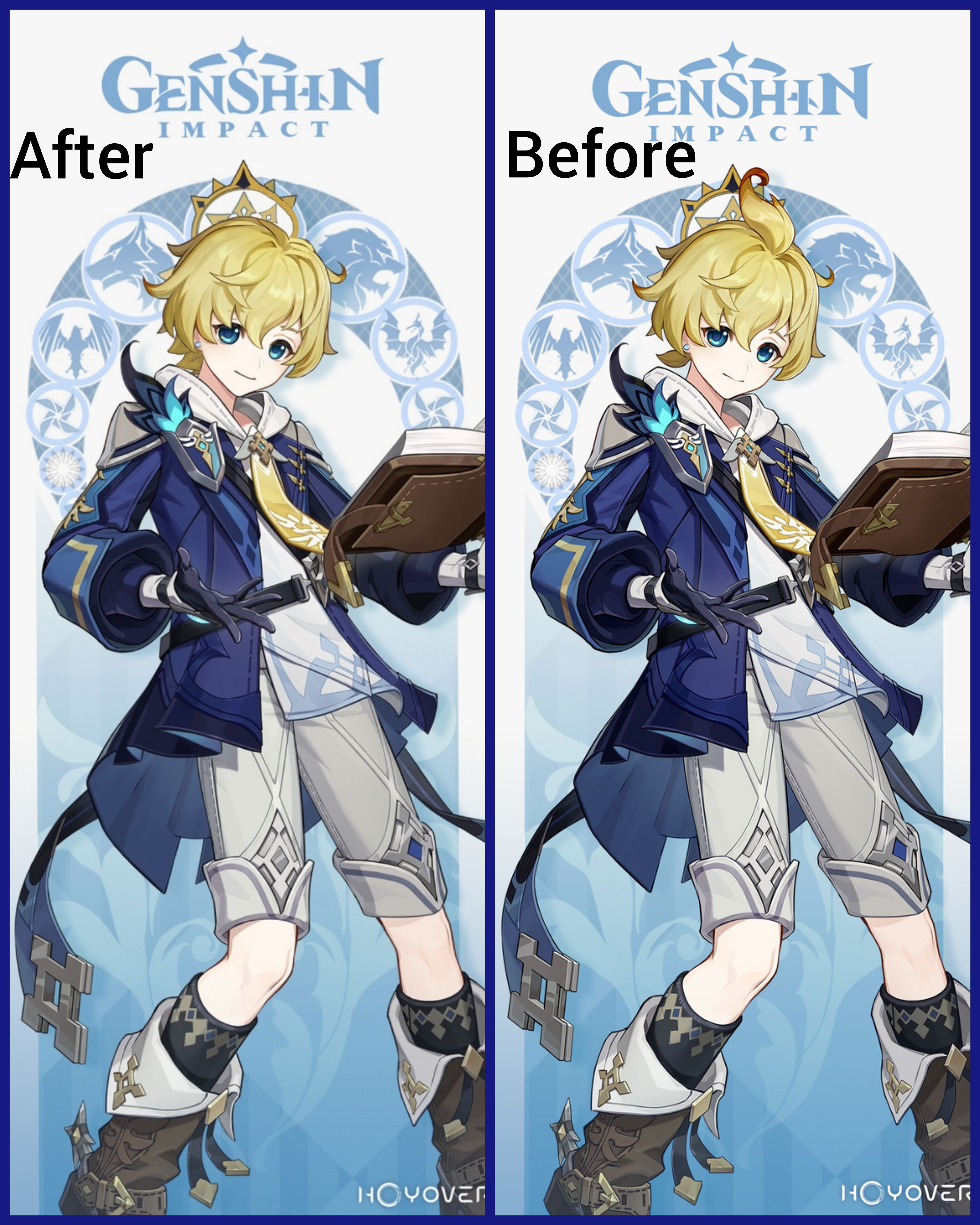 Changeing genshin character designs I'm not a fan of part 1 Genshin ...