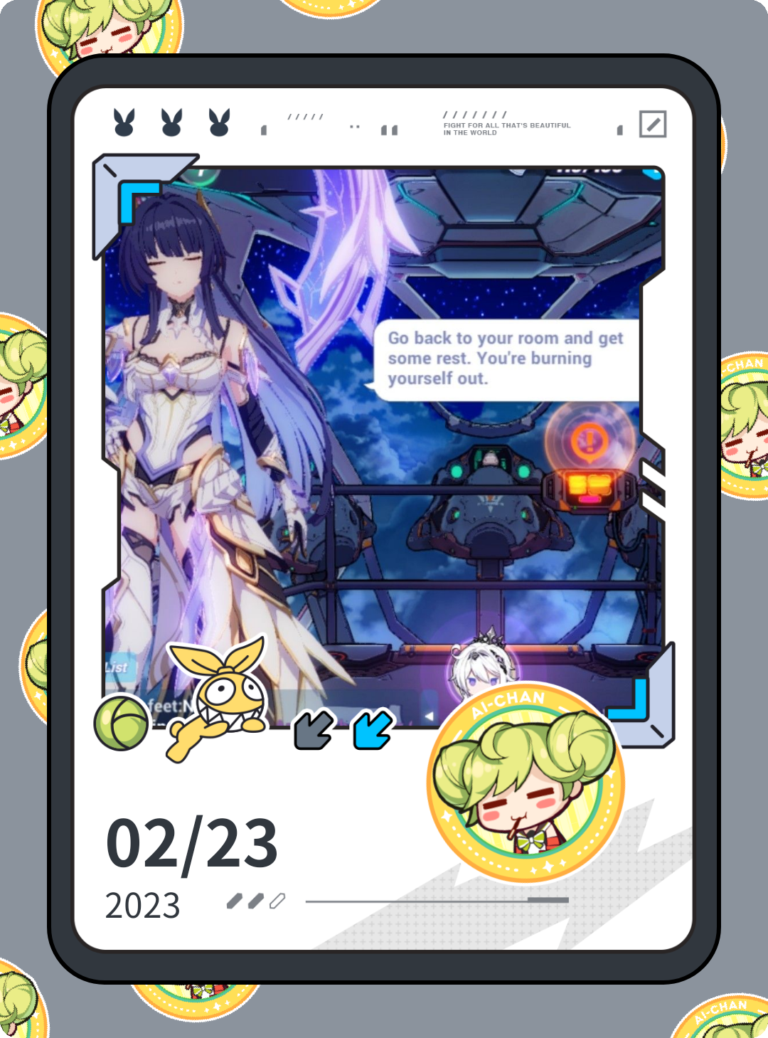 02/23 Diary -# Hyperion Today Honkai Impact 3rd | HoYoLAB