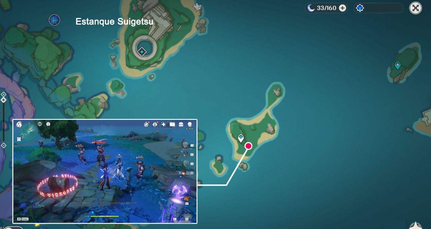 Resumen de las misiones mundiales de Isla de Cristal y Perla, Inazuma - La adivinación de Komaki ...