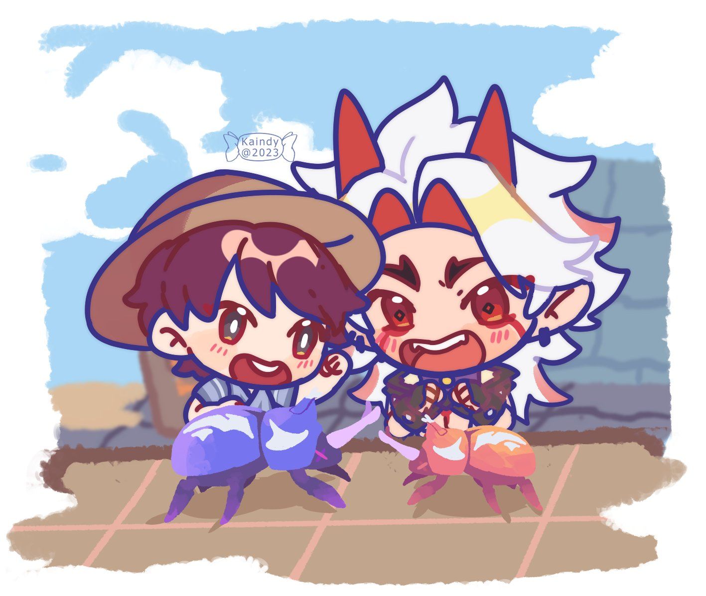 Grandmaster Hanakado & Arataki Itto Genshin Impact | HoYoLAB