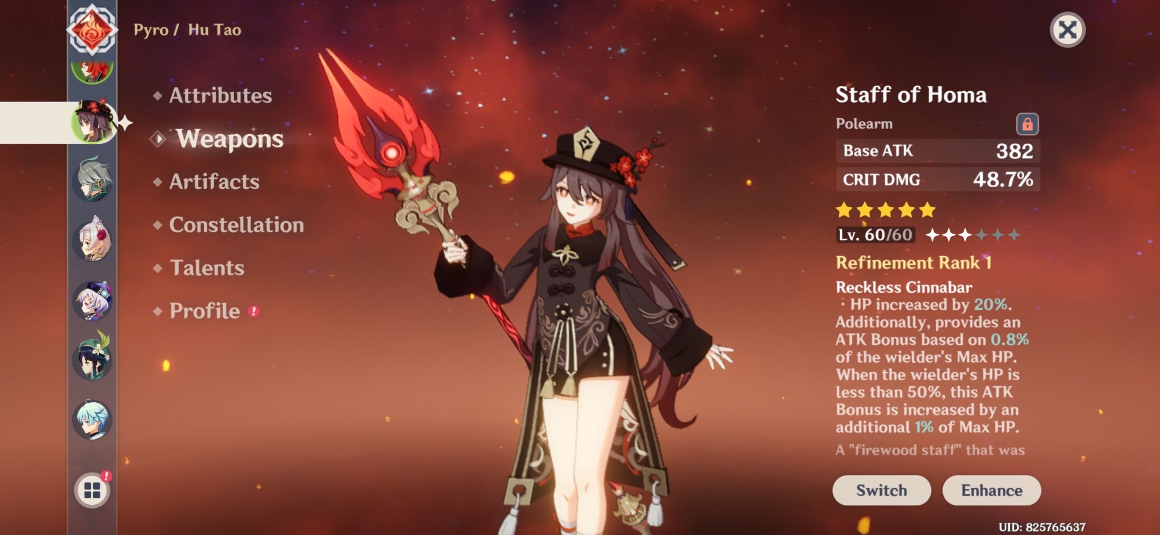 hu tao artifact Genshin Impact | HoYoLAB