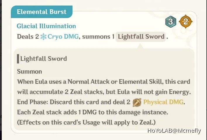 Eula card (TCG) Genshin Impact | HoYoLAB