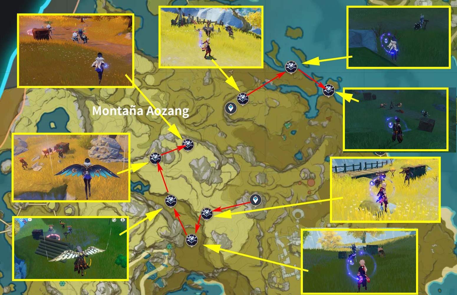 Plan del exterminio de los Samachurles ×36 (en Liyue) Genshin Impact ...
