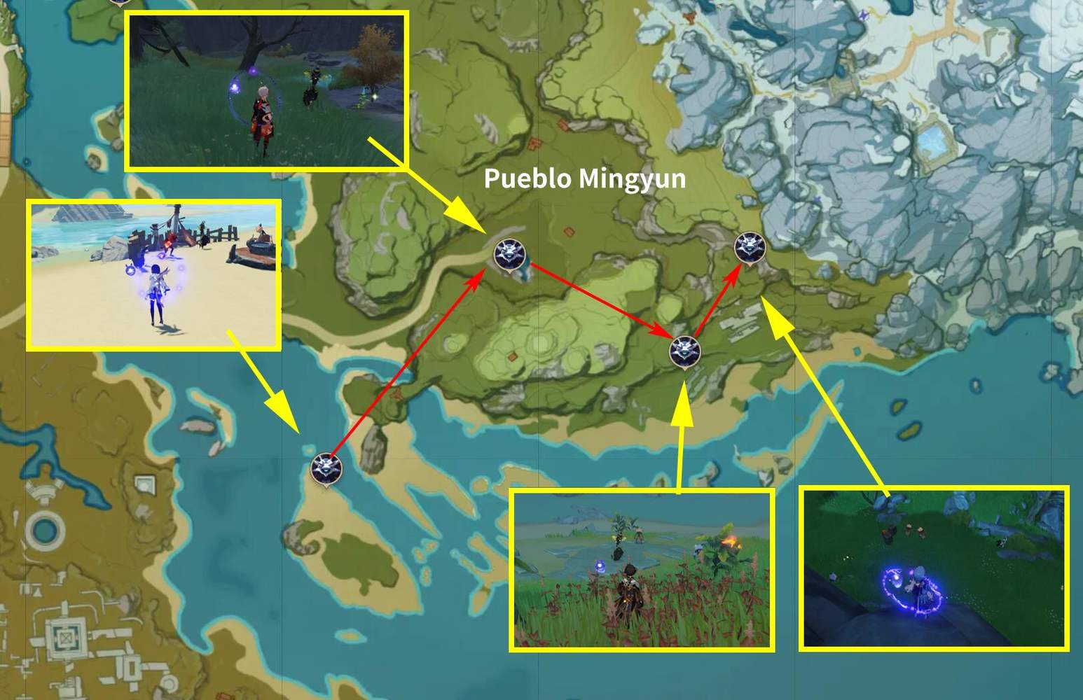 Plan del exterminio de los Samachurles ×36 (en Liyue) Genshin Impact ...