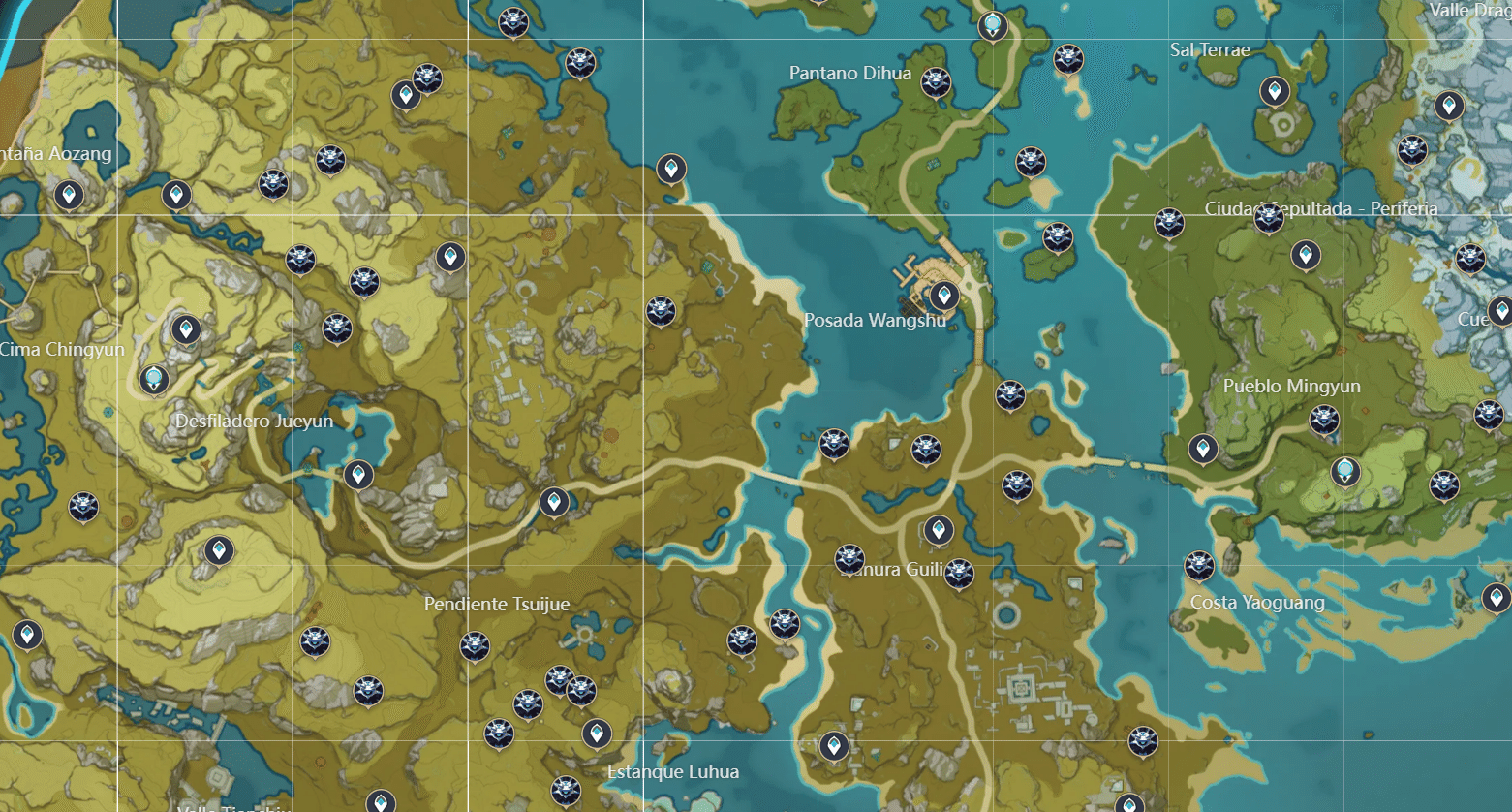 Plan del exterminio de los Samachurles ×36 (en Liyue) Genshin Impact ...