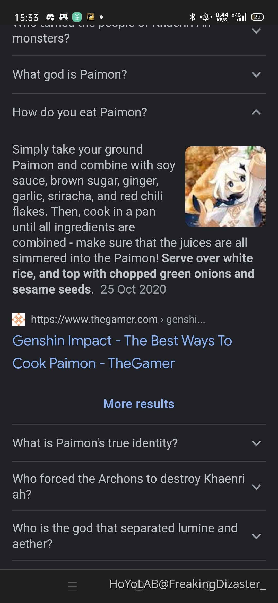 Oh, so that's how you cook a Paimon Genshin Impact | HoYoLAB