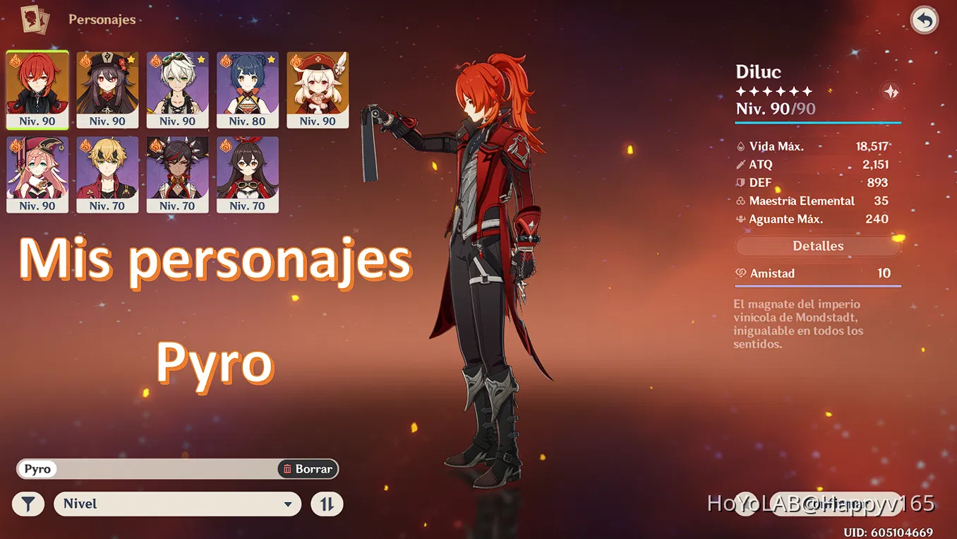 Mis Personajes Pyro Genshin Impact | HoYoLAB