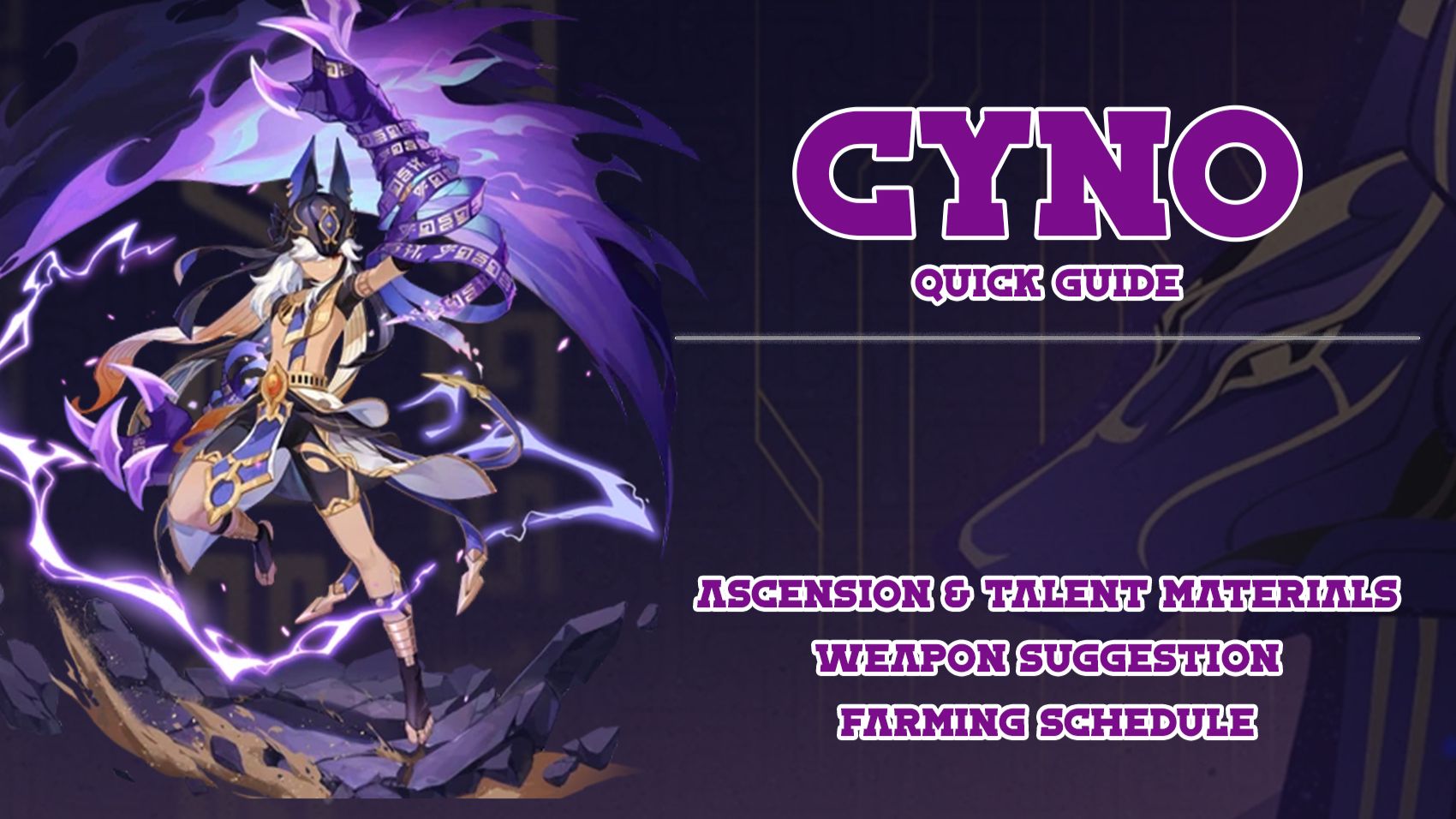 [Version 3.5] Cyno Quick Guide Genshin Impact | HoYoLAB