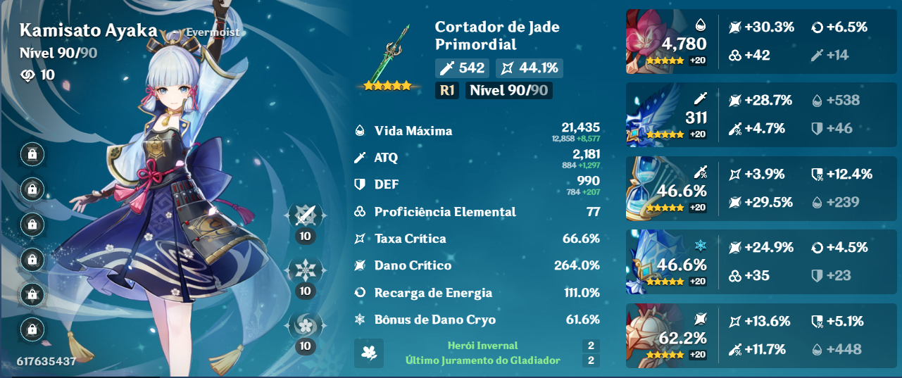 Ayaka build. Genshin Impact | HoYoLAB