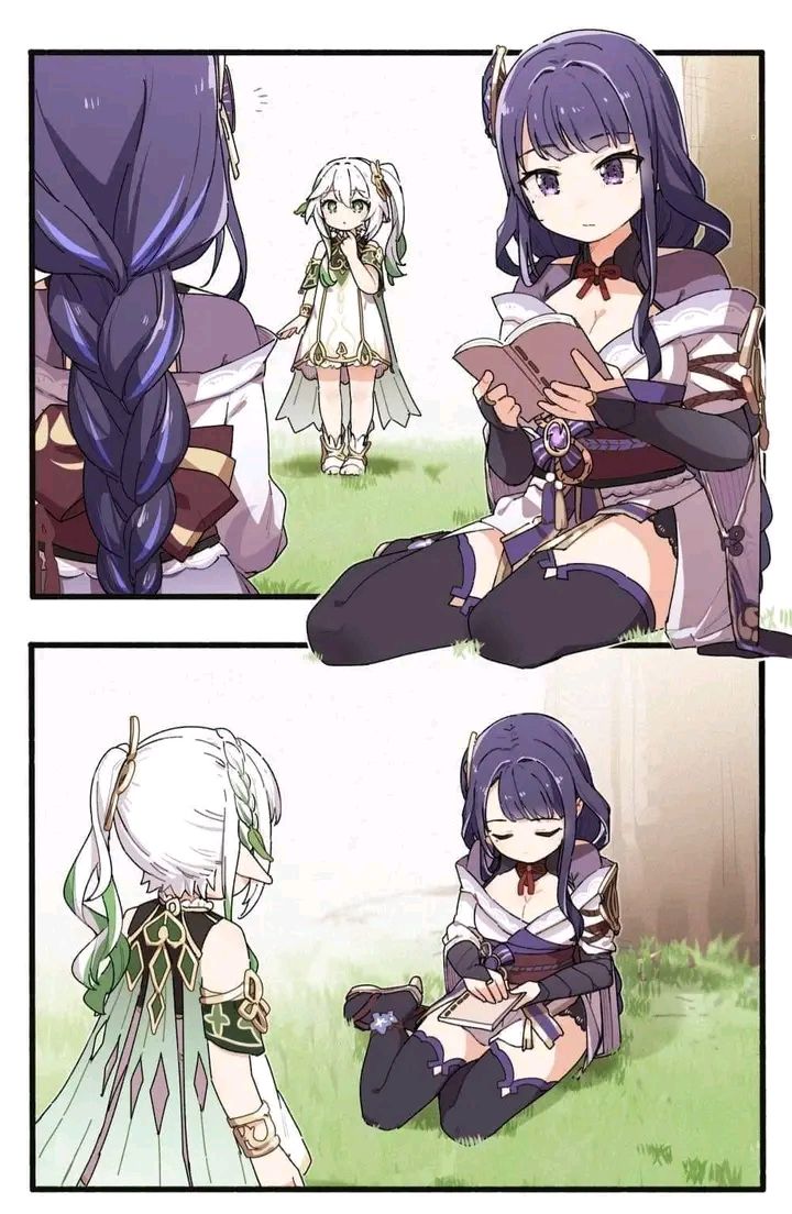 Nahida y Raiden Genshin Impact | HoYoLAB