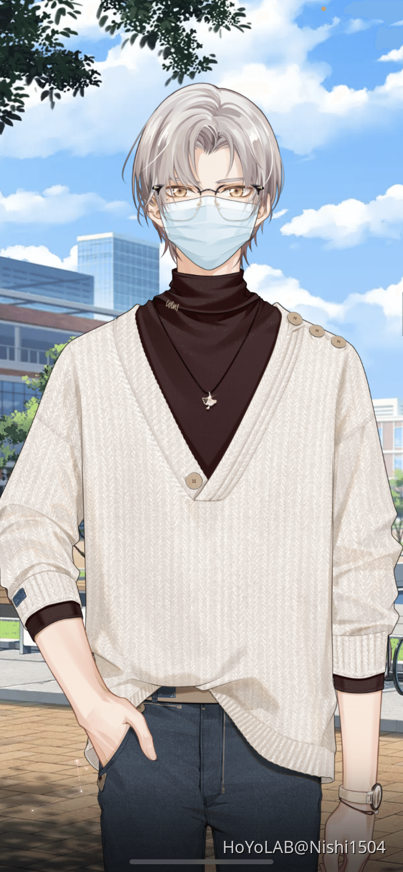 Vyn blushing and looking pretty Tears of Themis | HoYoLAB