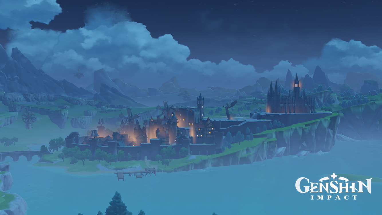 Mondstadt at night Genshin Impact | HoYoLAB