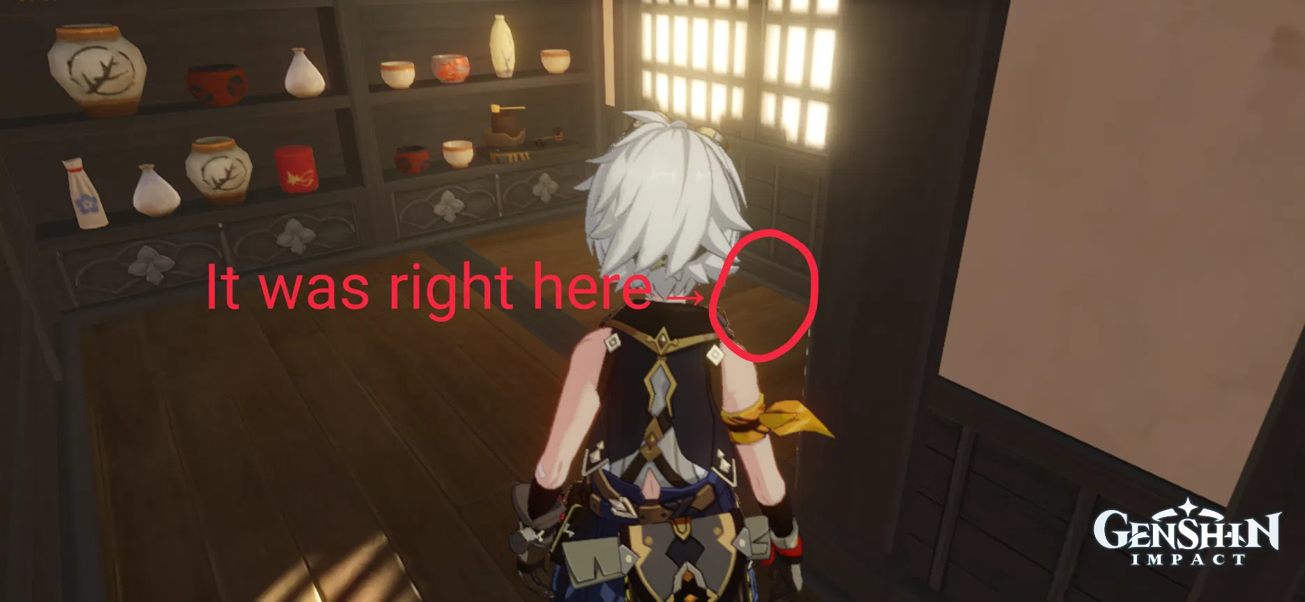 Creepy face inside komore teahouse Genshin Impact | HoYoLAB