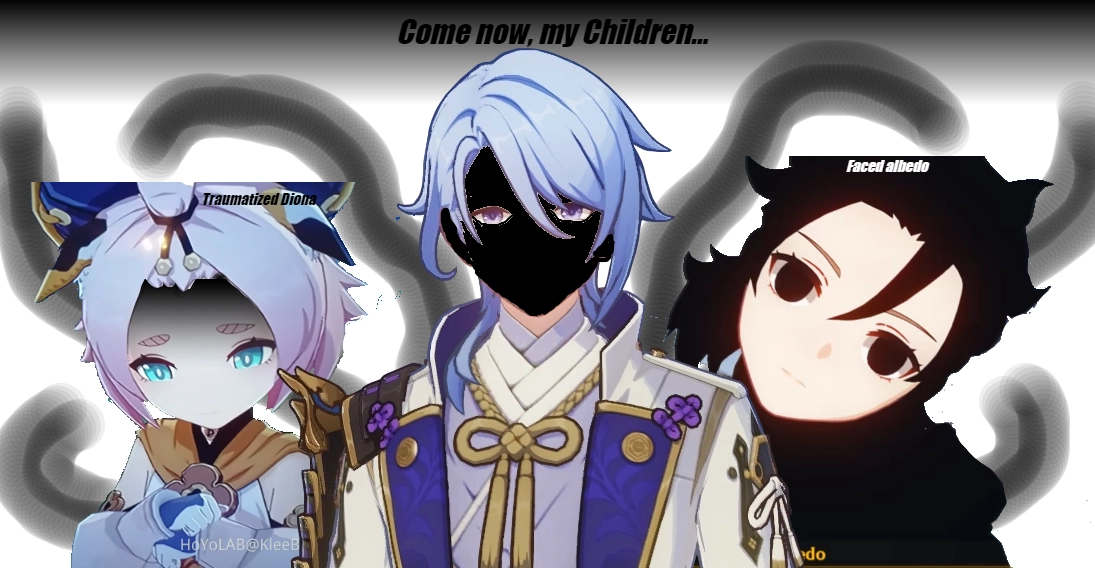 The faceless ayato trend... Genshin Impact | HoYoLAB