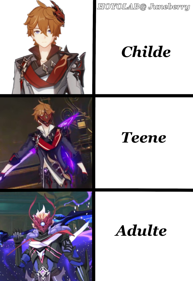 The 3 stages of childe Genshin Impact | HoYoLAB