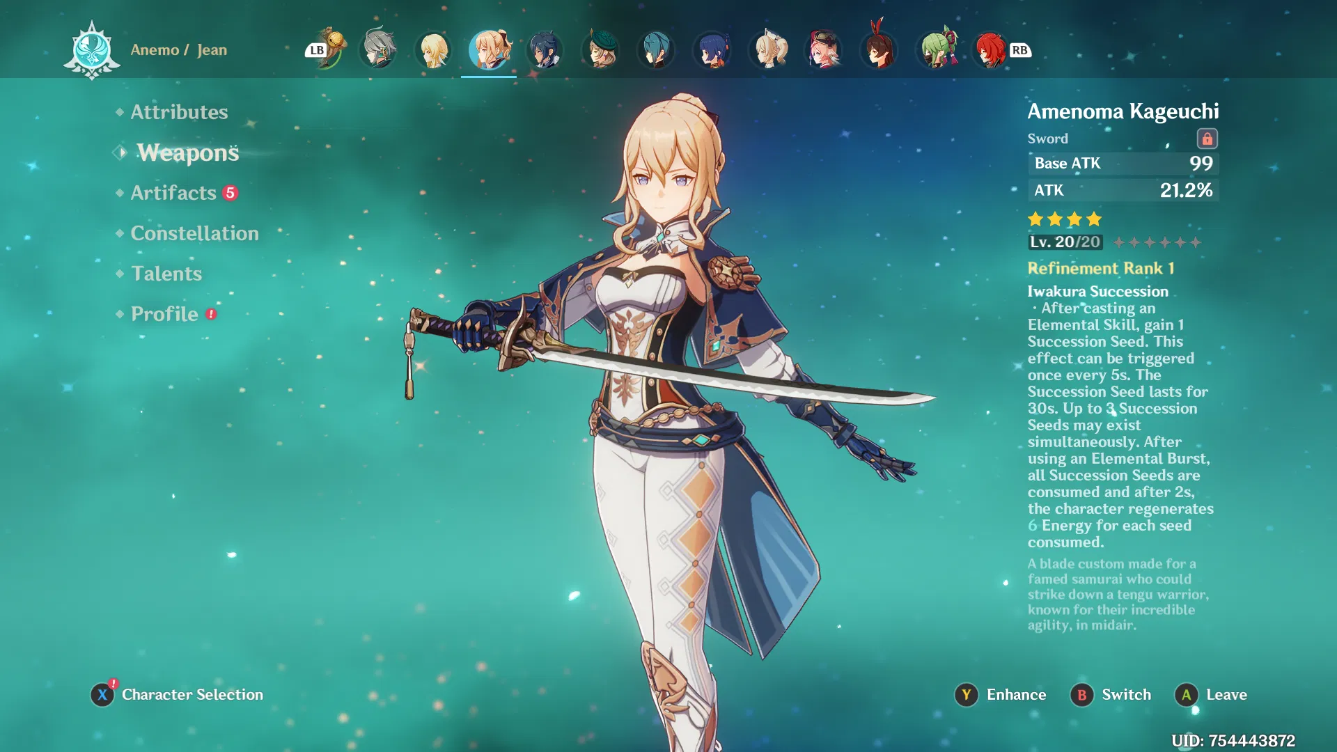 Amenoma Kageuchi - Best for? Genshin Impact | HoYoLAB