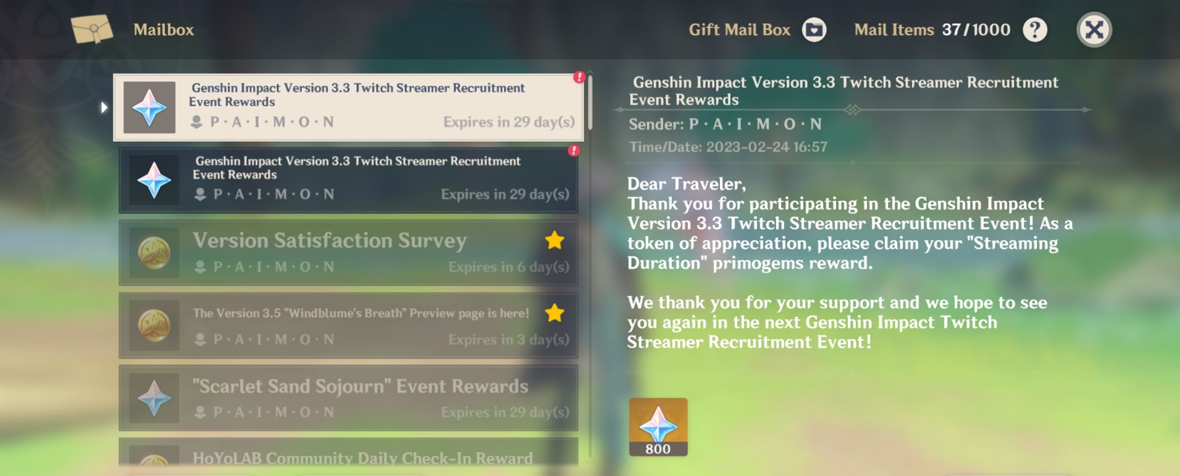 Twitch streamer event rewards real??? Genshin Impact | HoYoLAB