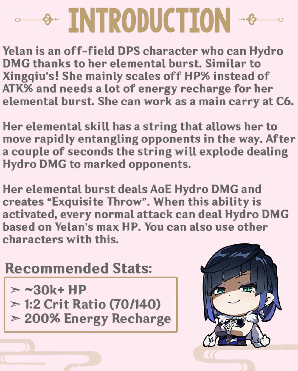 [3.4] Yelan Guide | Off-field DPS Genshin Impact | HoYoLAB