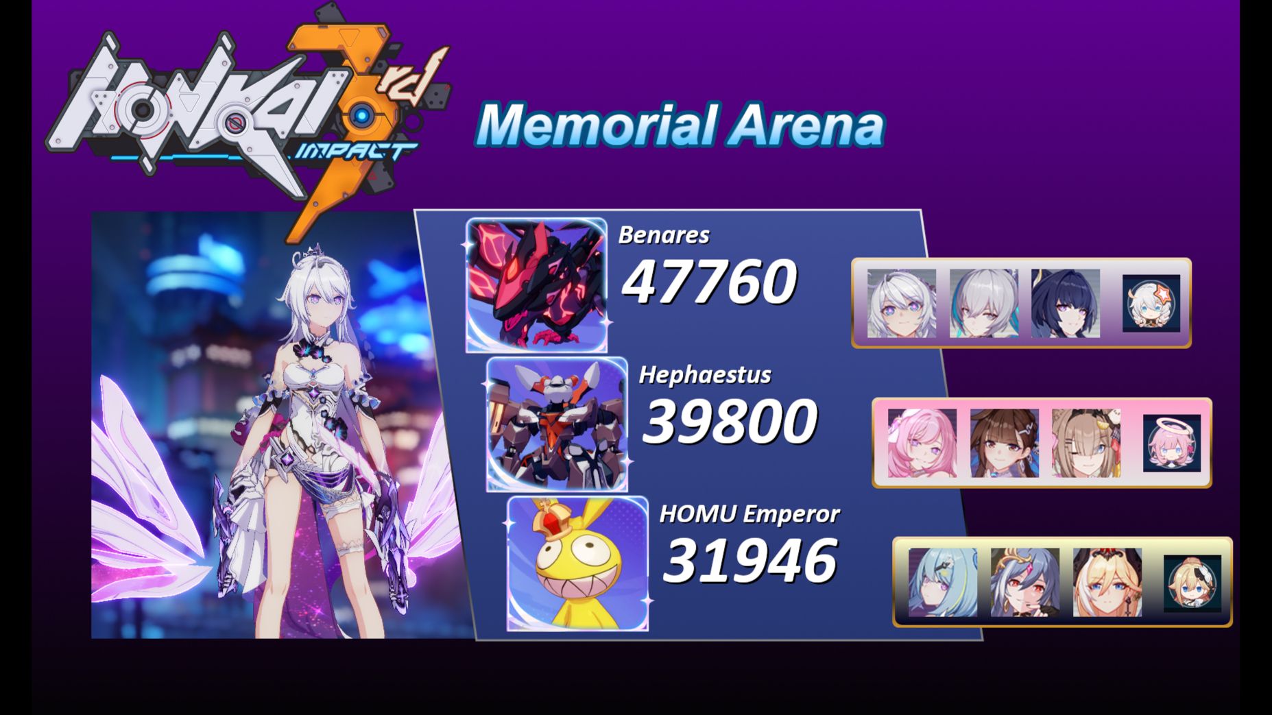 Regarding Memorial Arena runs video (21/02/2023-26/02/2023) Honkai Impact 3rd | HoYoLAB