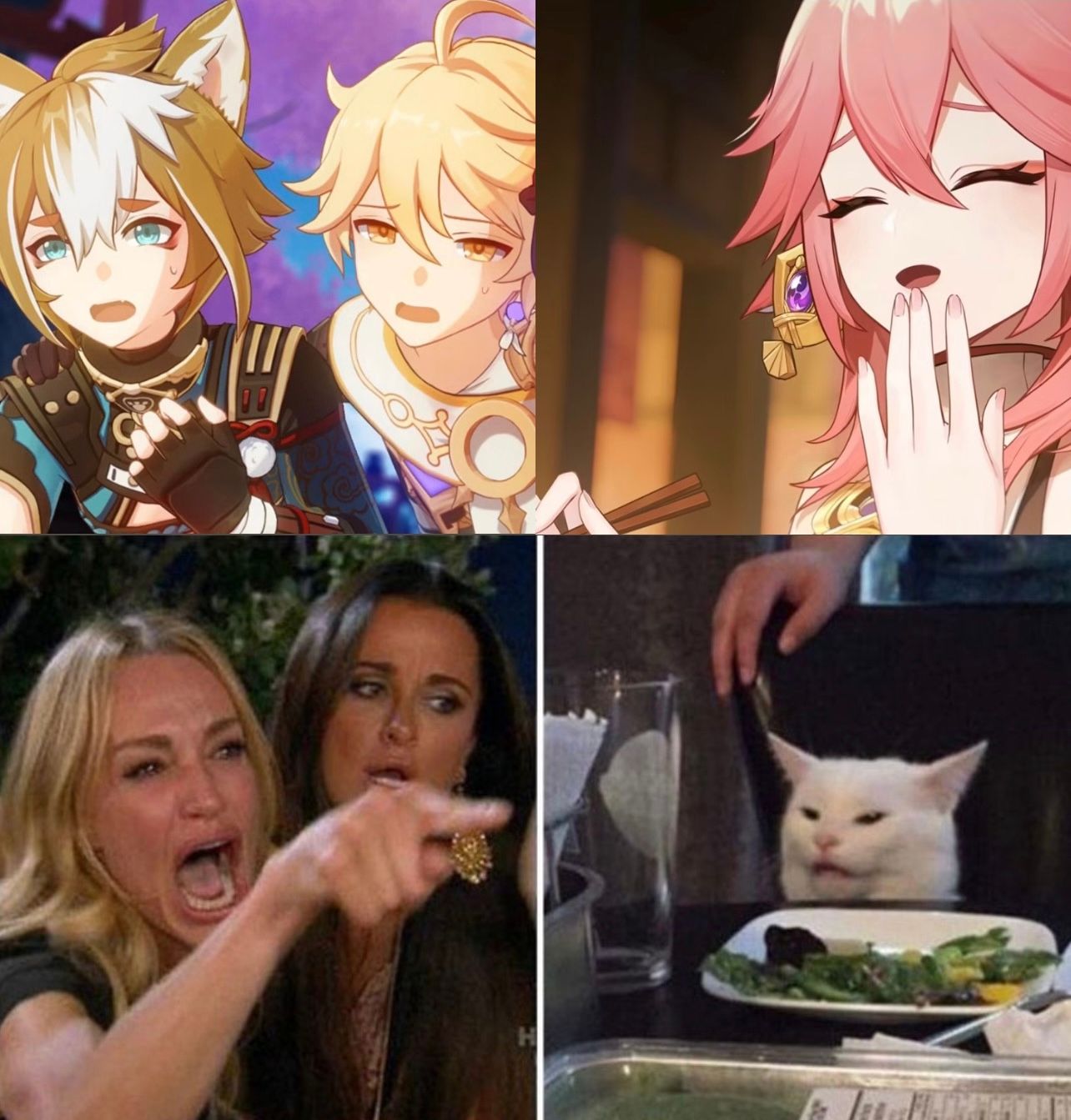 I can’t help making memes with Gorou and Yae Genshin Impact | HoYoLAB