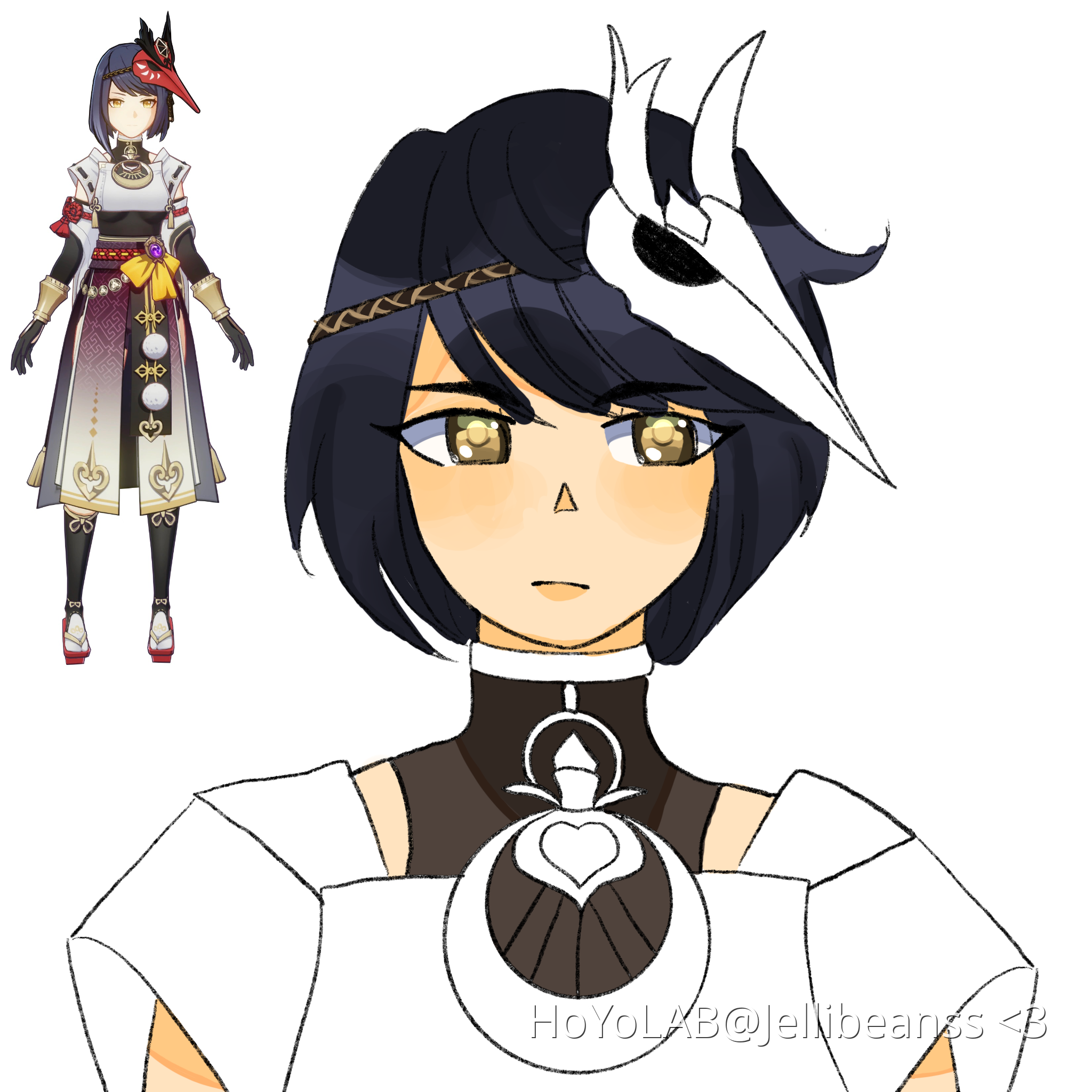 Kujou Sara WIP Genshin Impact | HoYoLAB