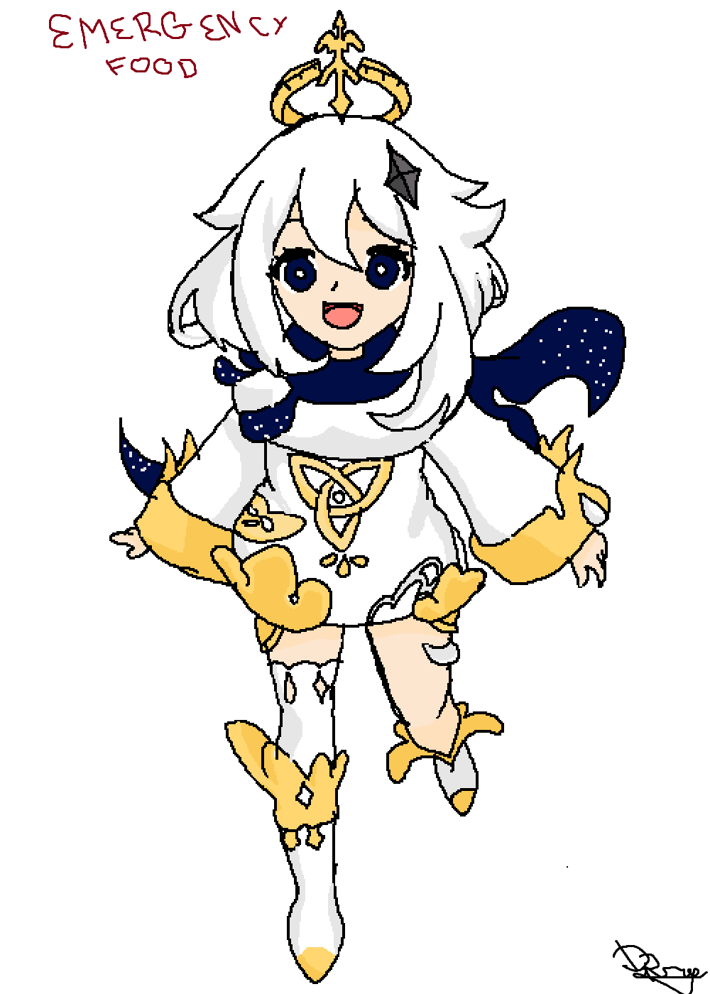 First attempt drawing paimon :D Genshin Impact | HoYoLAB