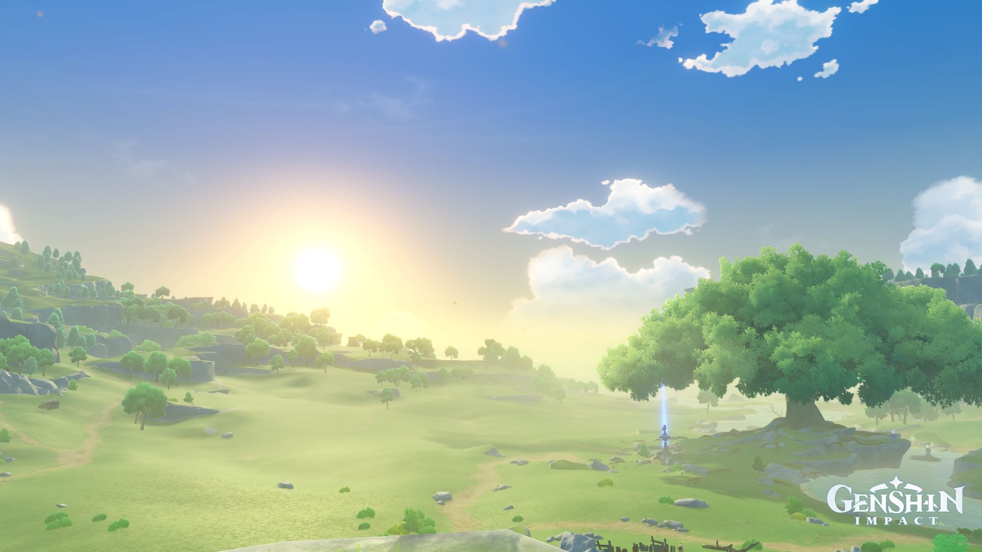 Windrise at sunrise Genshin Impact | HoYoLAB